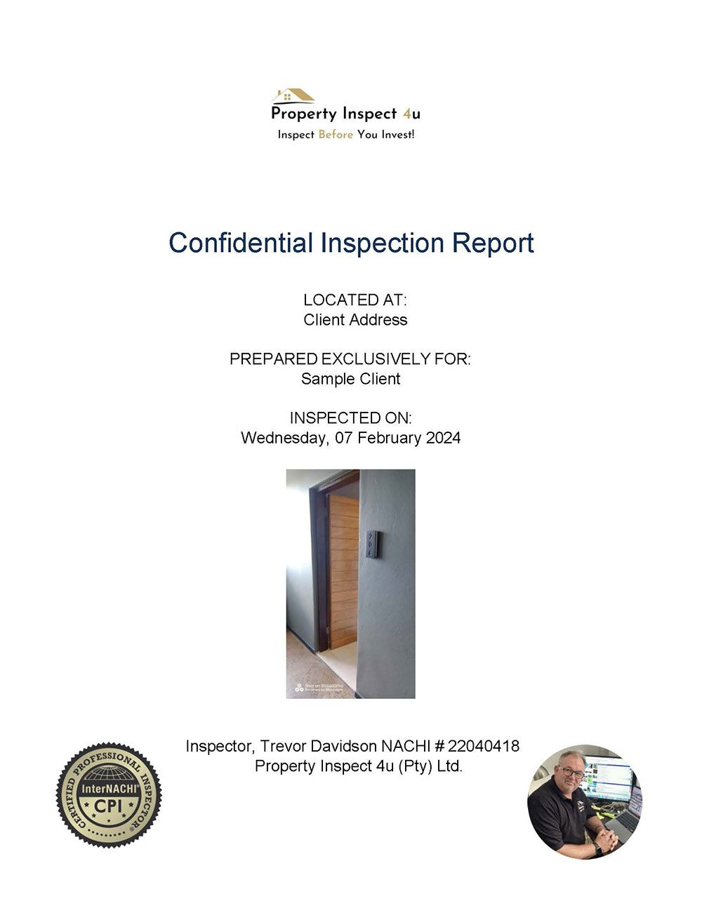 Property Inspection Sample Reports | Property Inspect 4U